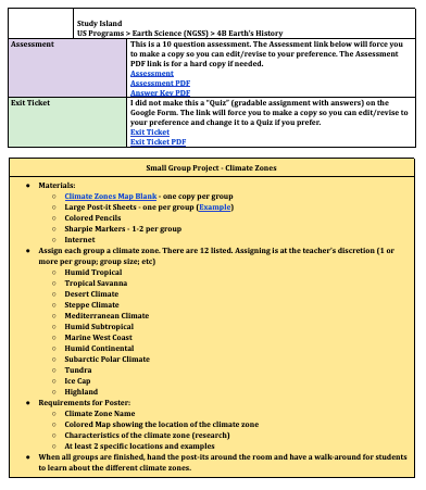 6th Science Lesson Air Mass/Weather, Climate OAS 6.ESS2.5,2.6 NGSS MS ...