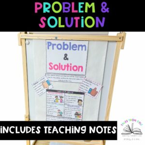 Fiction Anchor Charts and Interactive Notebook Pages: Problem and ...