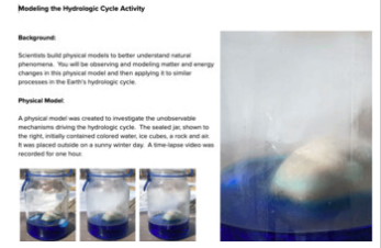 6th Science Lesson Water Cycle OAS 6.ESS2.4 NGSS MS-ESS2-4 | Made By ...