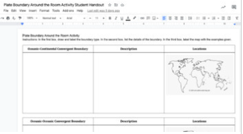 6th Science Lesson Earth's Processes,Plate Tectonics 6.ESS2.2,2.3, MS ...