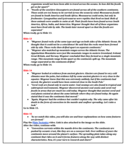 6th Science Lesson Earth's Processes,Plate Tectonics 6.ESS2.2,2.3, MS ...