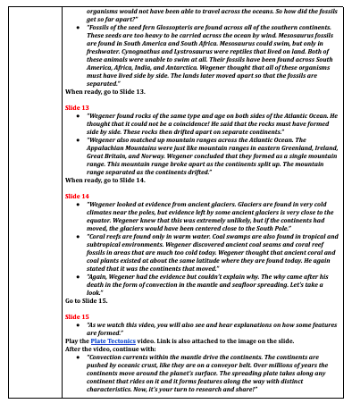 6th Science Lesson Earth's Processes,Plate Tectonics 6.ESS2.2,2.3, MS ...