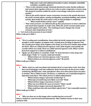 6th Science Lesson Cycling of Earth's Materials OAS 6.ESS2.1 NGSS MS ...