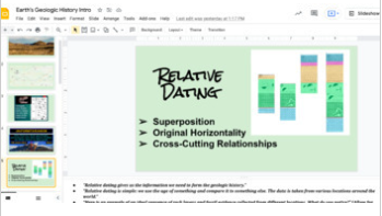 6th Science Lesson Earth's Geologic History OAS 6.ESS1.4 NGSS MS-ESS1-4 ...