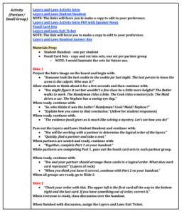 6th Science Lesson Earth's Geologic History OAS 6.ESS1.4 NGSS MS-ESS1-4 ...