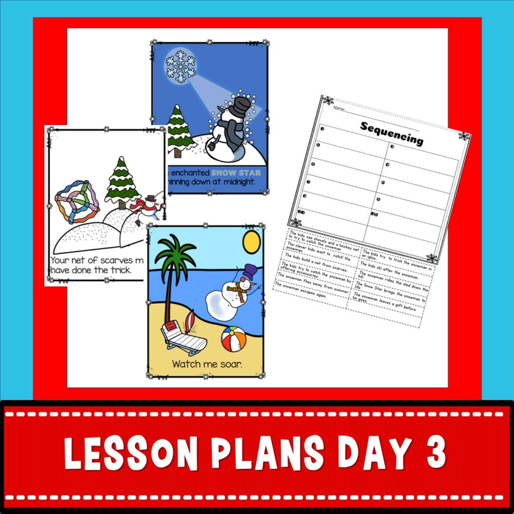 How To Catch a Snowman Book Study | Reading Center Activities ...