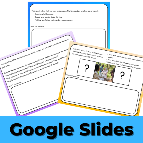 ESL Test Prep Narrative Writing Prompts Set 1 | Made By Teachers