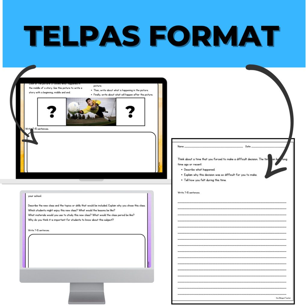 ESL Test Prep Narrative Writing Prompts Set 1 | Made By Teachers