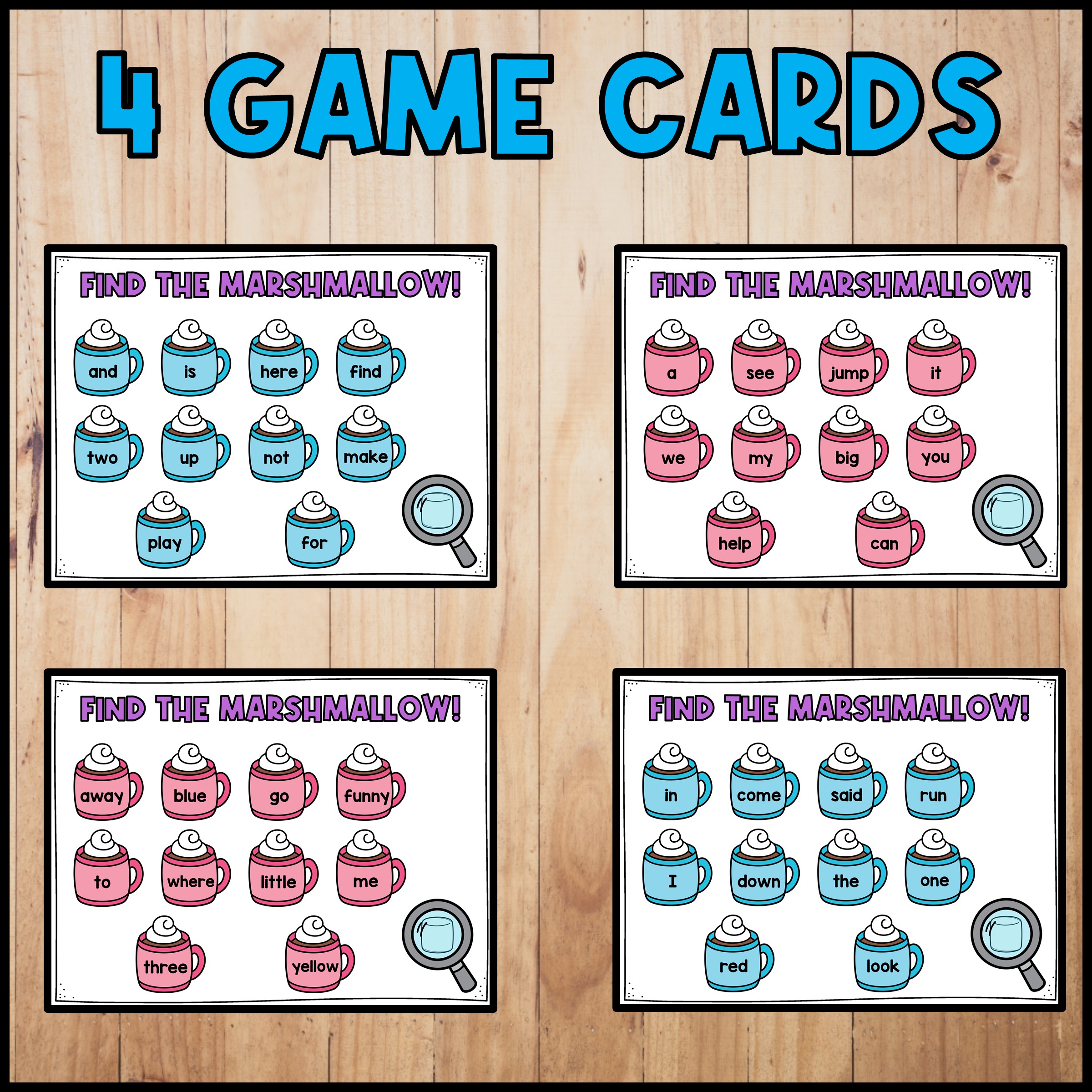 Pre-K Sight Words | Winter Digital Hide & Seek – Hot Cocoa | Made By ...