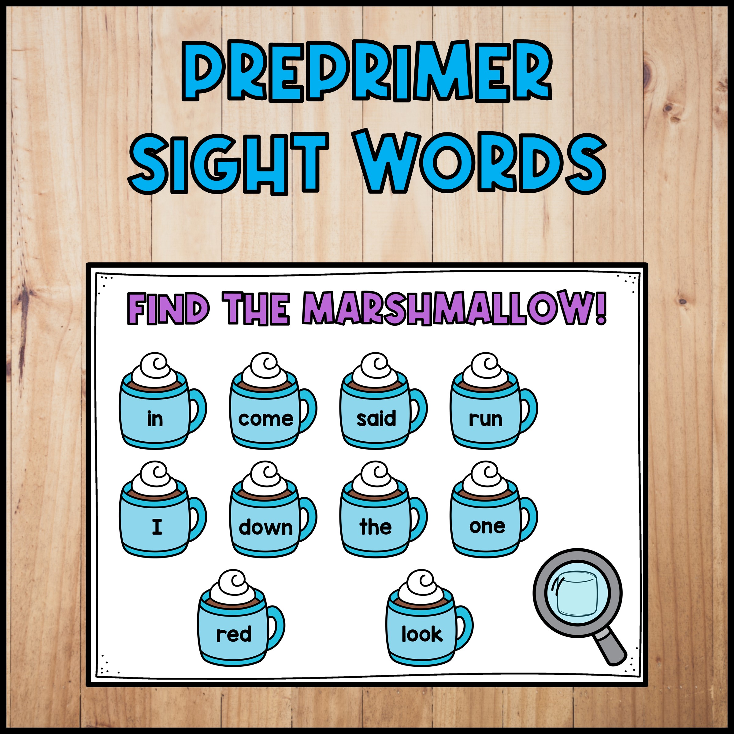 Pre-K Sight Words | Winter Digital Hide & Seek – Hot Cocoa | Made By ...