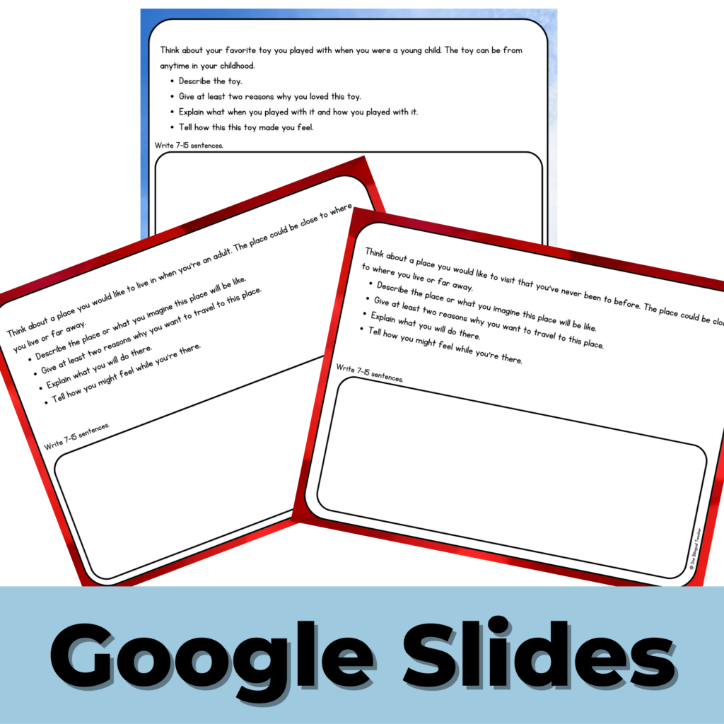 ESL Test Prep Narrative Writing Prompts Set 2 | Made By Teachers