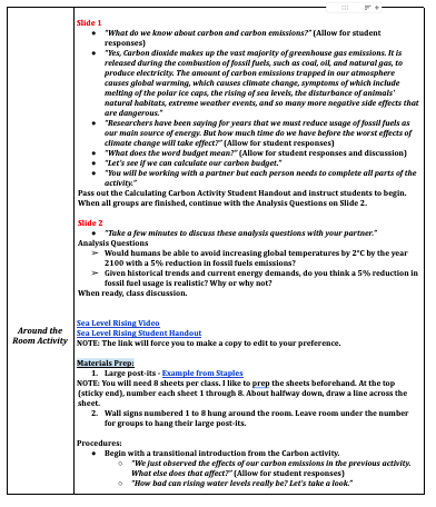 7th Science Lesson Monitoring Human Impact OAS 7.ESS3.3 NGSS MS-ESS3-3 ...