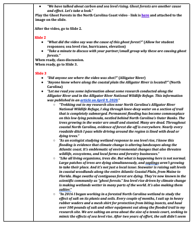 7th Science Lesson Monitoring Human Impact OAS 7.ESS3.3 NGSS MS-ESS3-3 ...