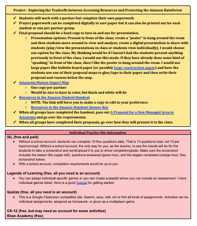 7th Science Lesson Monitoring Human Impact OAS 7.ESS3.3 NGSS MS-ESS3-3 ...
