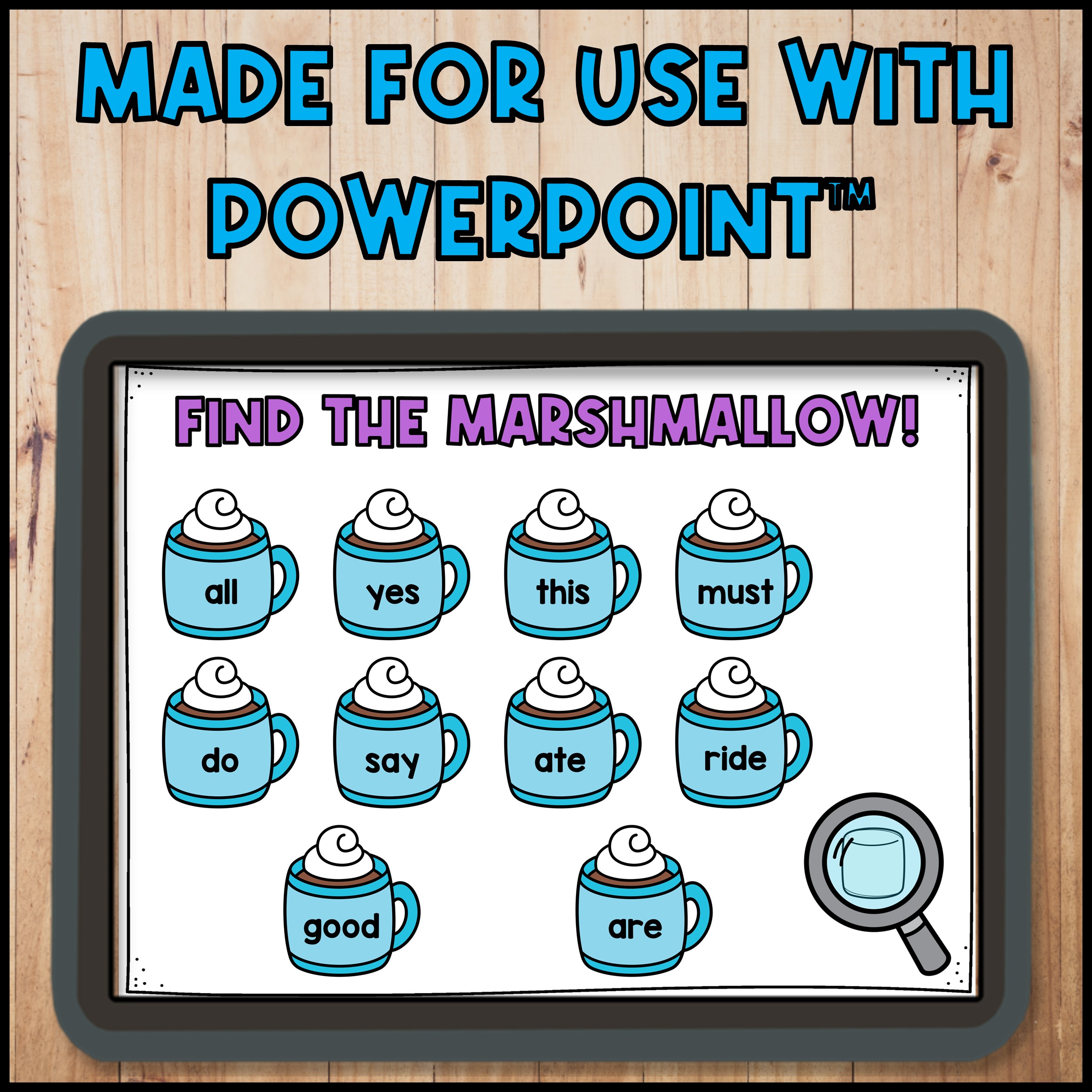 Kindergarten Sight Words | Winter Digital Hide & Seek – Hot Cocoa ...