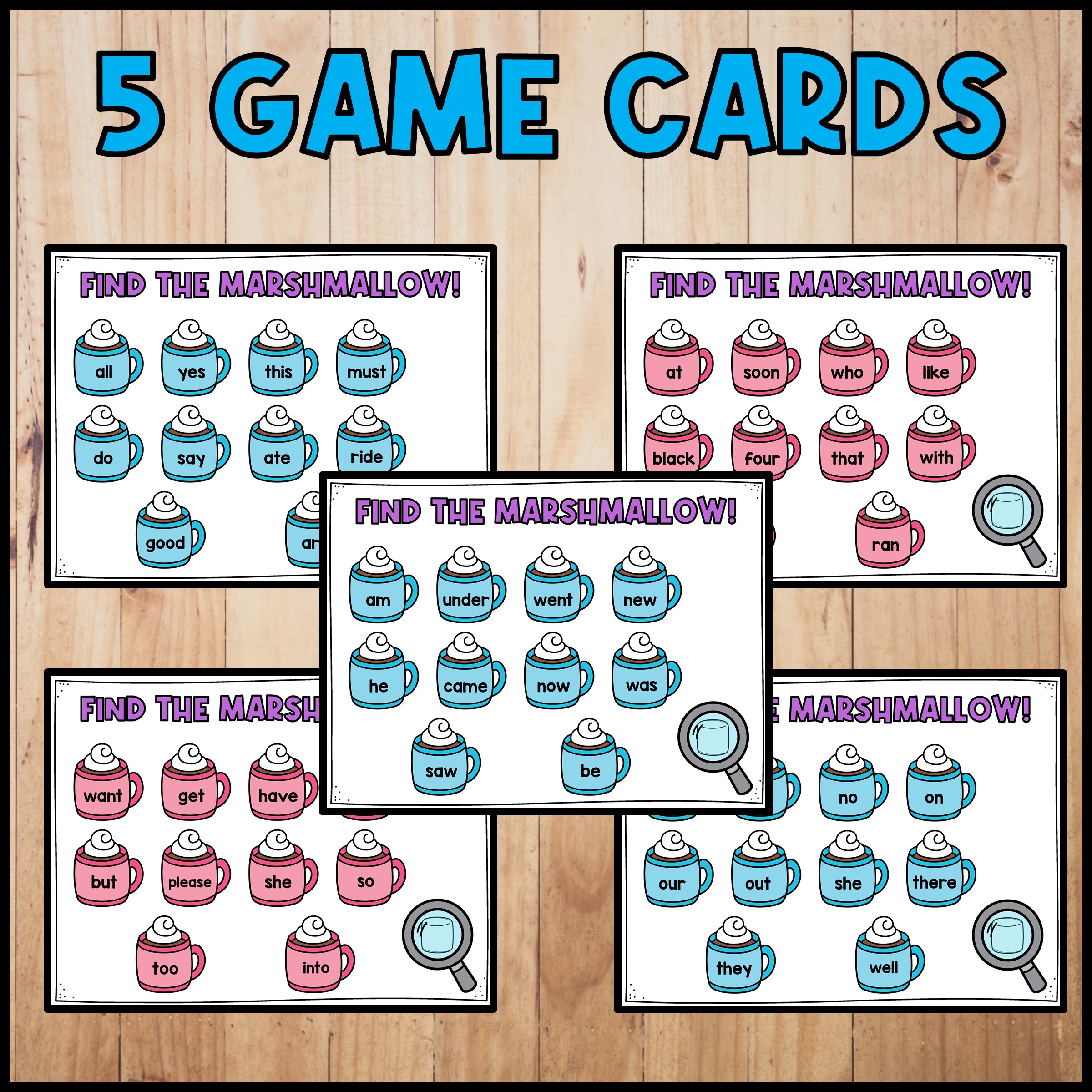 Kindergarten Sight Words | Winter Digital Hide & Seek – Hot Cocoa ...