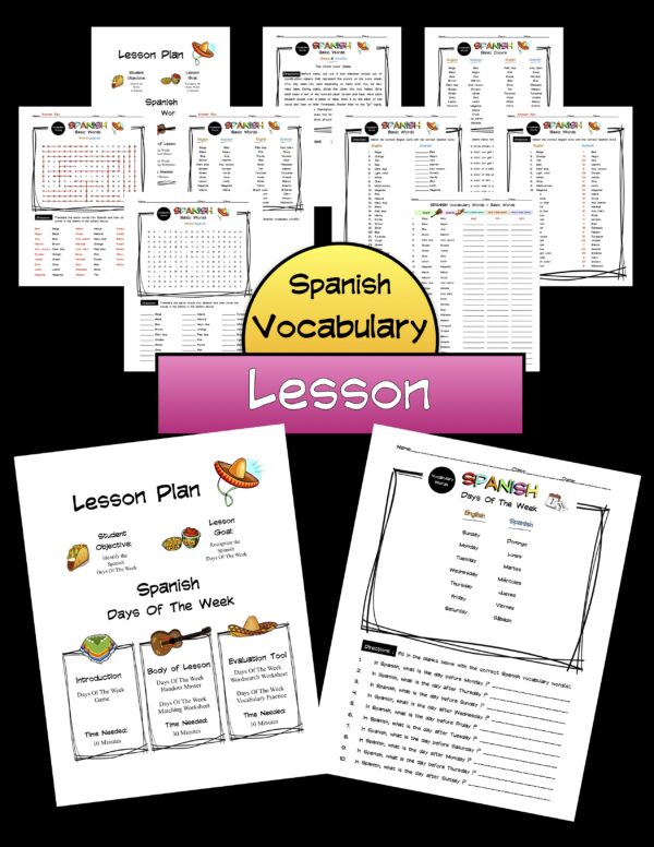 Spanish Days Of The Week | Made By Teachers