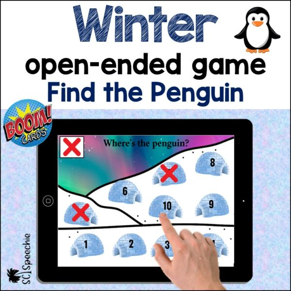 Winter Open-Ended Game: Find the Penguin! BOOM Card™ | Made By Teachers