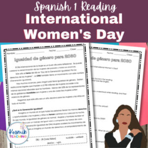 International Women's Day Reading for Spanish 1 | Made By Teachers