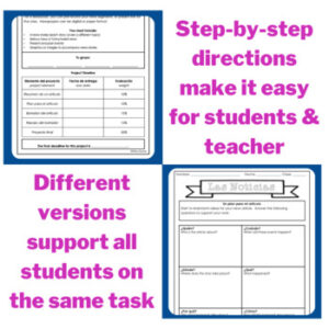 Las Noticias Spanish News Report Project | Made By Teachers