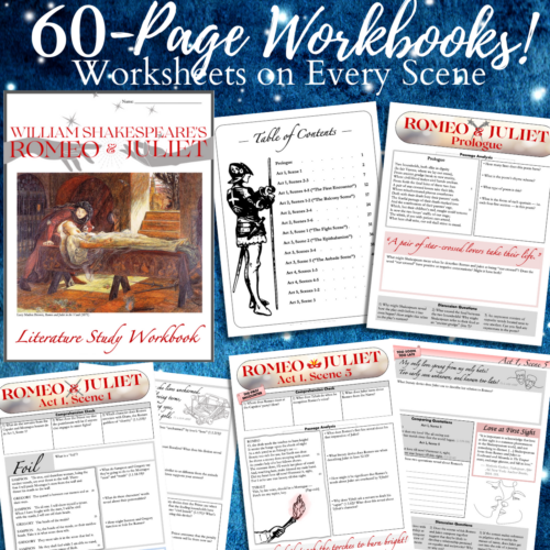 Romeo and Juliet by Shakespeare: COMPLETE UNIT: Worksheets, Discussion ...