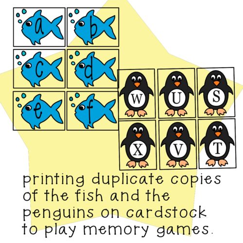 Penguin | letter recognition |alphabet printable | alphabet matching ...