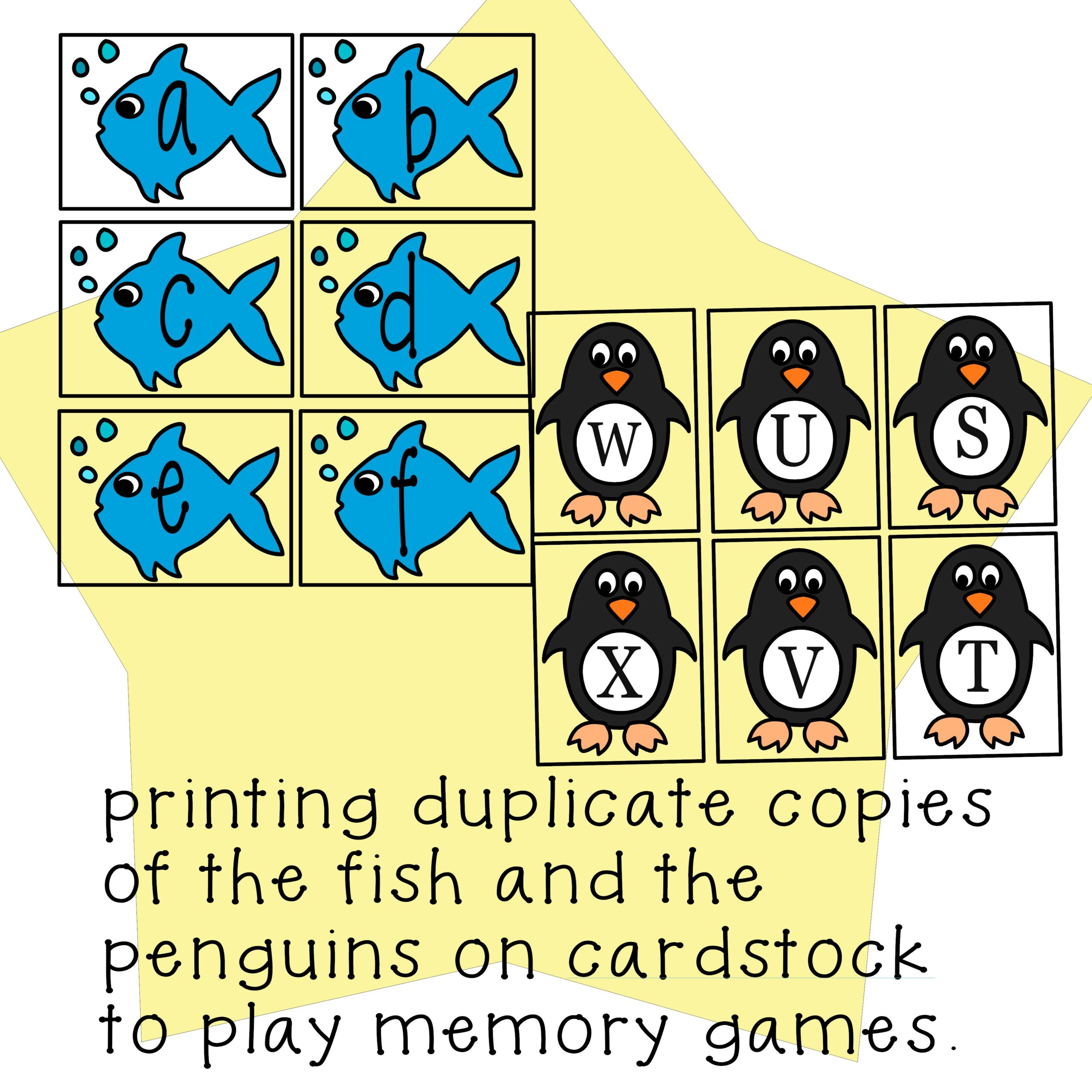 Penguin | letter recognition |alphabet printable | alphabet matching ...