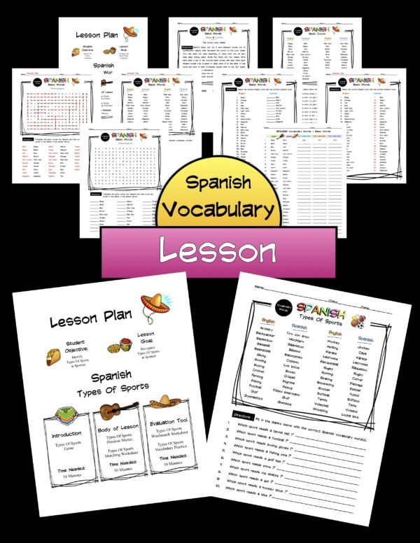 Spanish Sports Lesson Packet | Made By Teachers