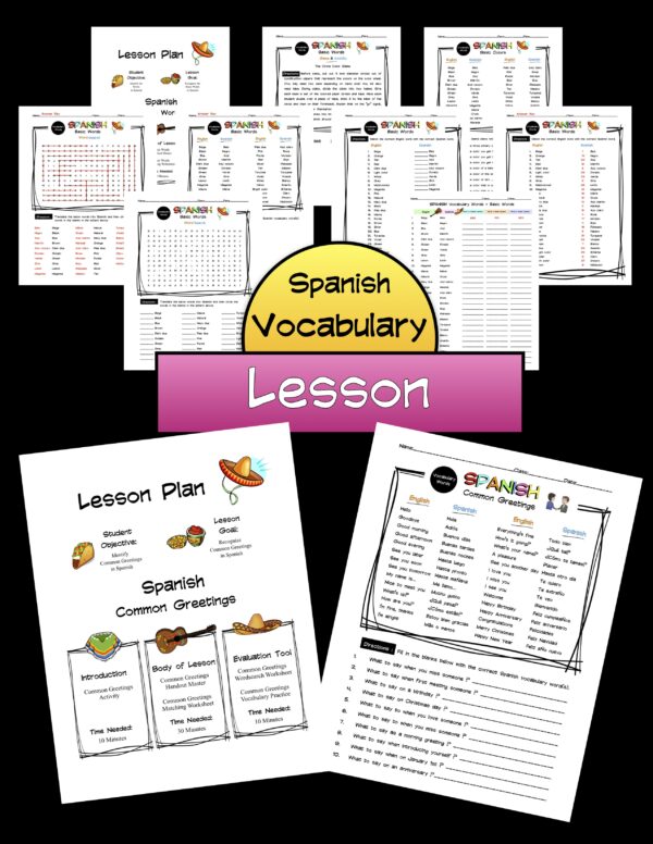 Spanish Greetings Lesson Packet | Made By Teachers