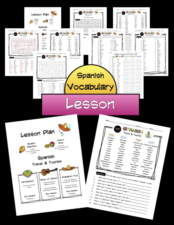 Spanish Travel & Tourism Lesson Packet | Made By Teachers