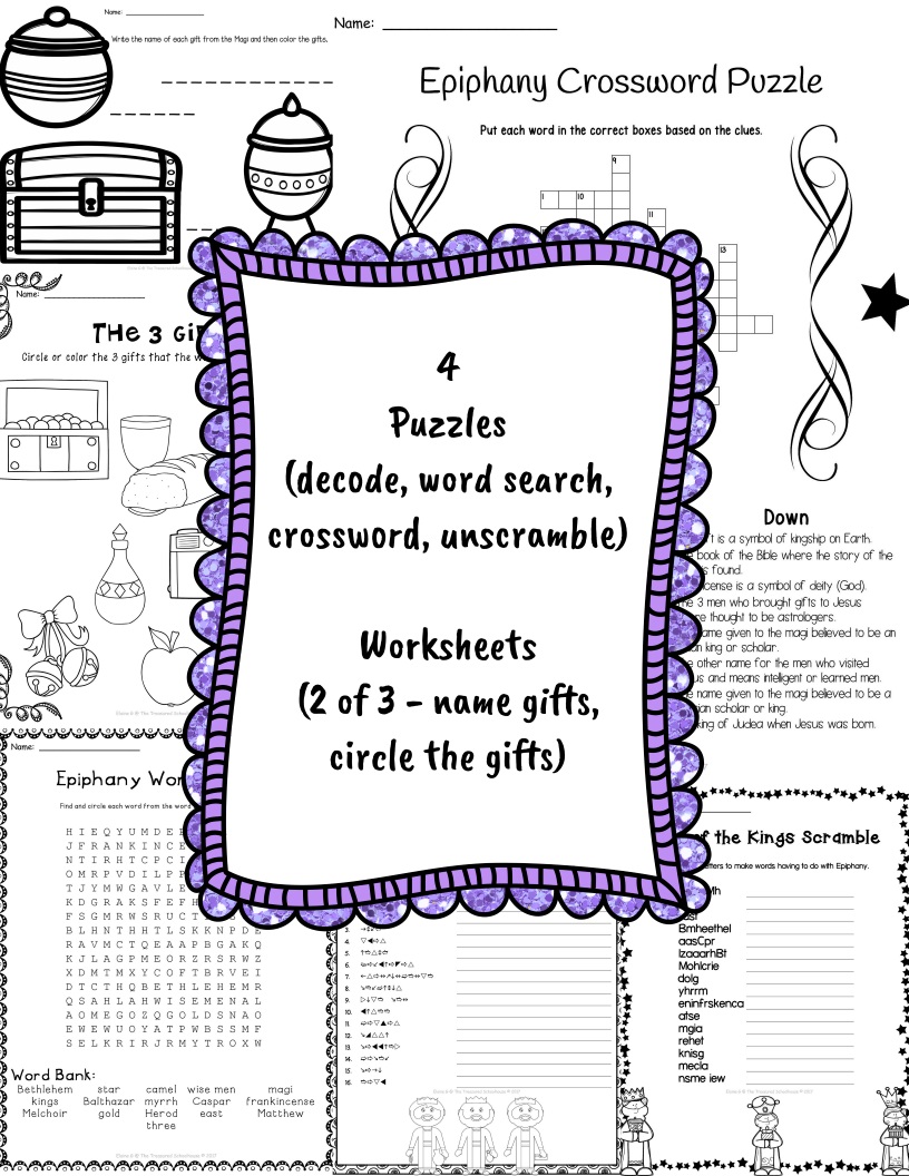 Epiphany Puzzle and Activity Pack | Made By Teachers
