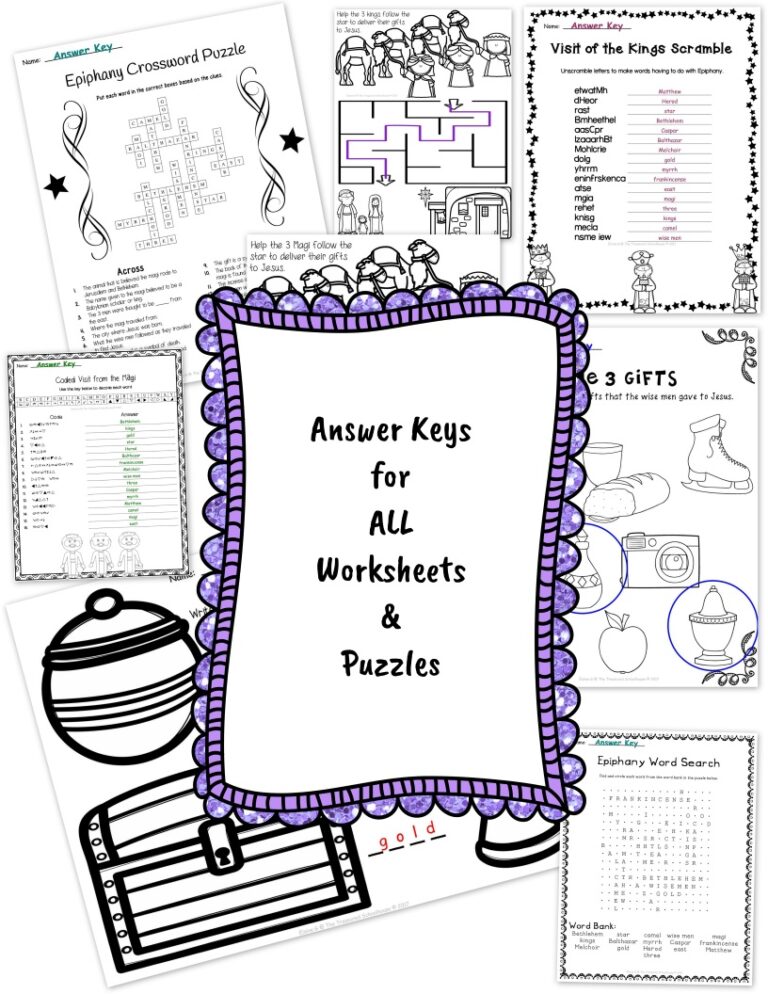 Epiphany Puzzle and Activity Pack | Made By Teachers