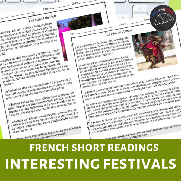 Short French reading passages - Interesting Festivals and Holidays ...