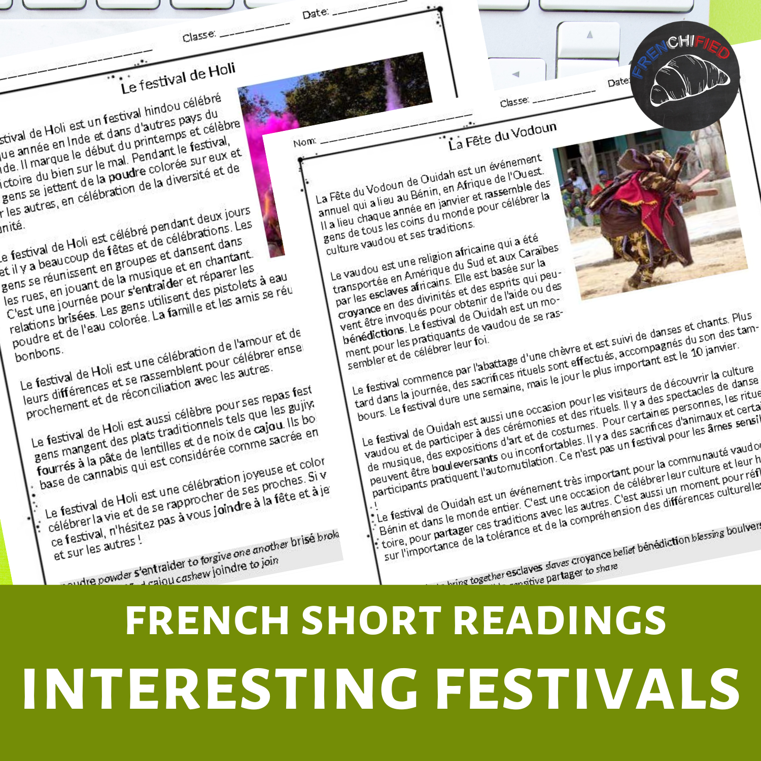Short French reading passages - Interesting Festivals and Holidays ...