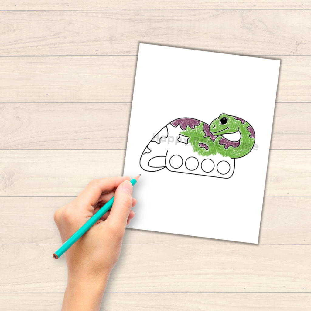 Brontosaurus Finger Puppet Printable Dinosaur Coloring Paper Craft ...