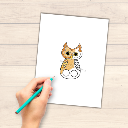 Owl Finger Puppet Printable Woodland Animal Coloring Paper Craft ...