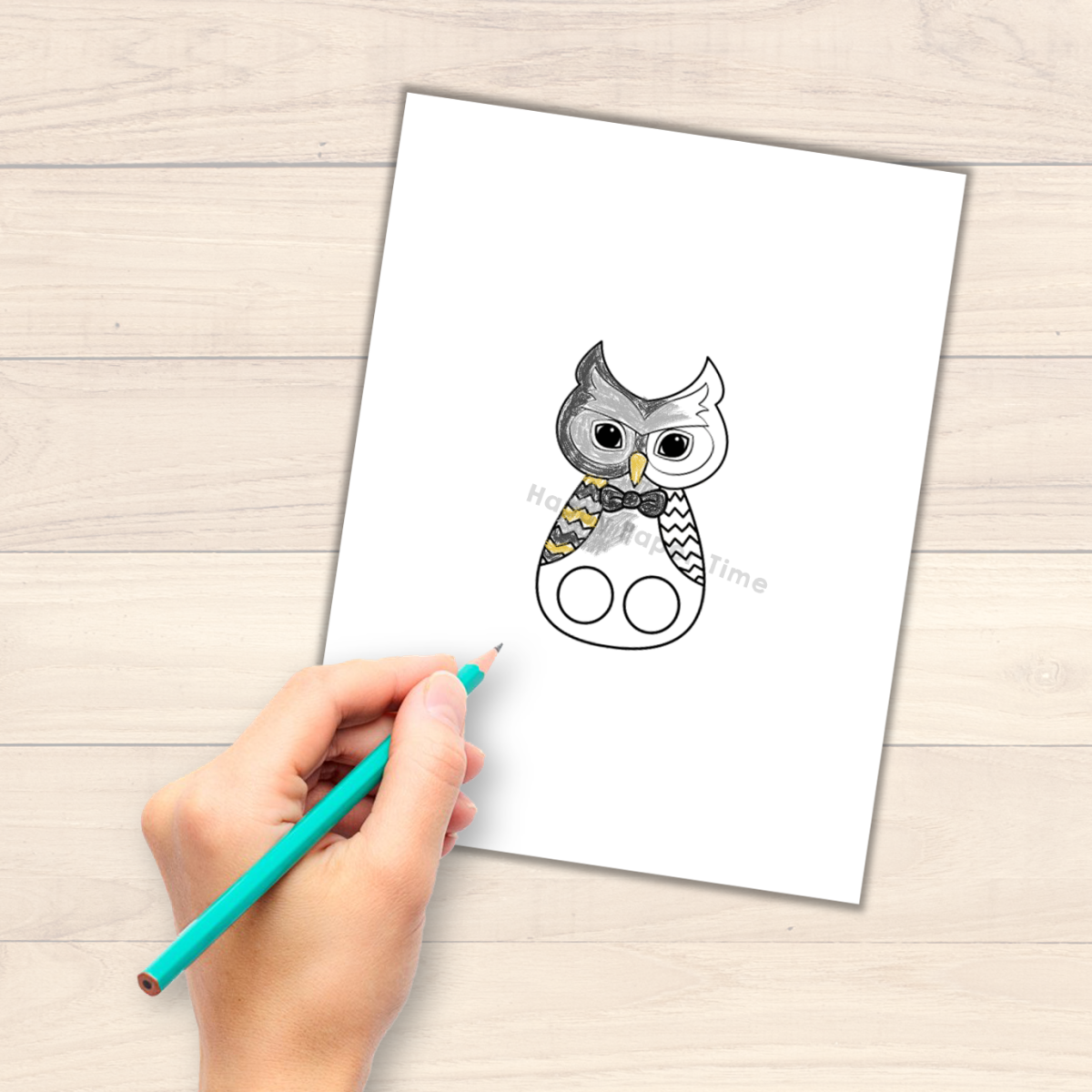 Owl Finger Puppet Printable Woodland Animal Coloring Paper Craft ...