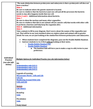 6th Science Lesson Cells and Living Things OAS 6.LS1.1 NGSS MS-LS1-1 ...