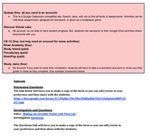 6th Science Lesson Cells and Living Things OAS 6.LS1.1 NGSS MS-LS1-1 ...