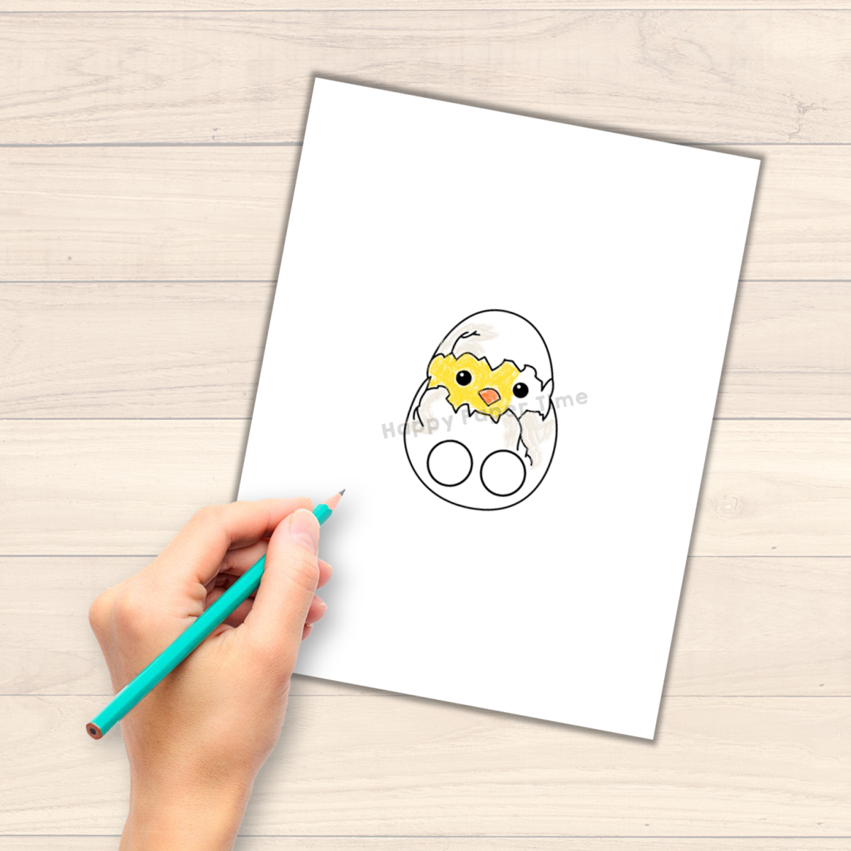 Chick Finger Puppet Printable Farm Animal Coloring Paper Craft Activity ...