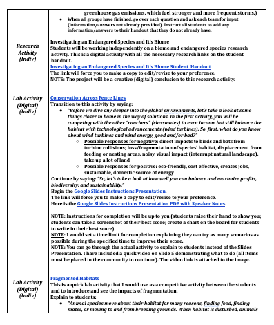 7th Science Lesson Maintaining Biodiversity OAS 7.LS2.5 NGSS MS-LS2-5 ...