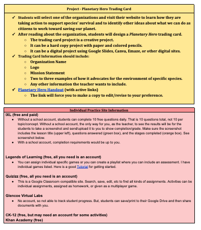 7th Science Lesson Maintaining Biodiversity OAS 7.LS2.5 NGSS MS-LS2-5 ...