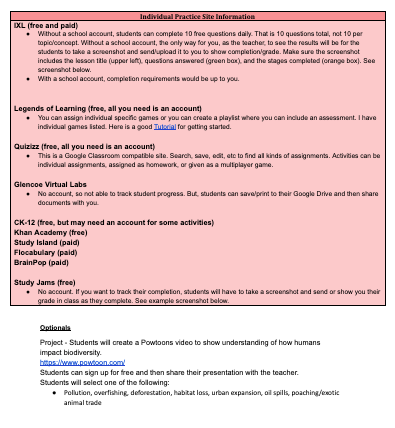 7th Science Lesson Ecosystem Changes and Effects OAS 7.LS2.4 NGSS MS ...