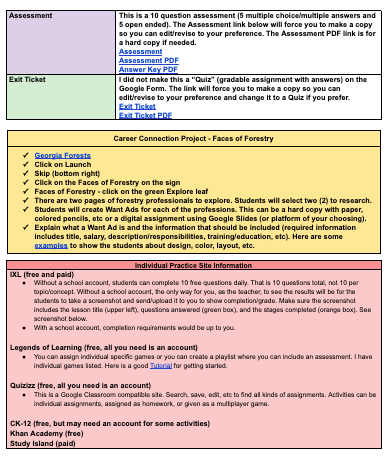 7th Science Lesson Cycling of Matter & Flow of Energy OAS 7.LS2.3 NGSS ...