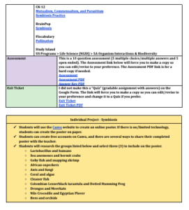 7th Science Lesson Ecosystem Interactions OAS 7.LS2.2 NGSS MS-LS2-2 ...