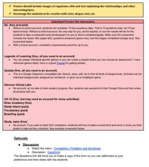 7th Science Lesson Ecosystem Interactions OAS 7.LS2.2 NGSS MS-LS2-2 ...