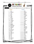 Spanish Musical Instruments Vocabulary Matching Worksheets & Answer ...