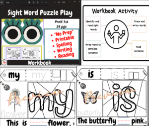 Sight Word Puzzle Book | Made By Teachers