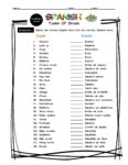 Spanish Sealife Vocabulary Matching Worksheet & Answer Key | Made By ...