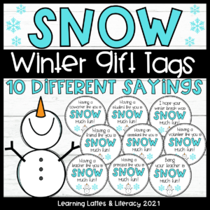 Snowman Gift Tags Winter January Tags Snow Much Fun Teacher Volunteer ...